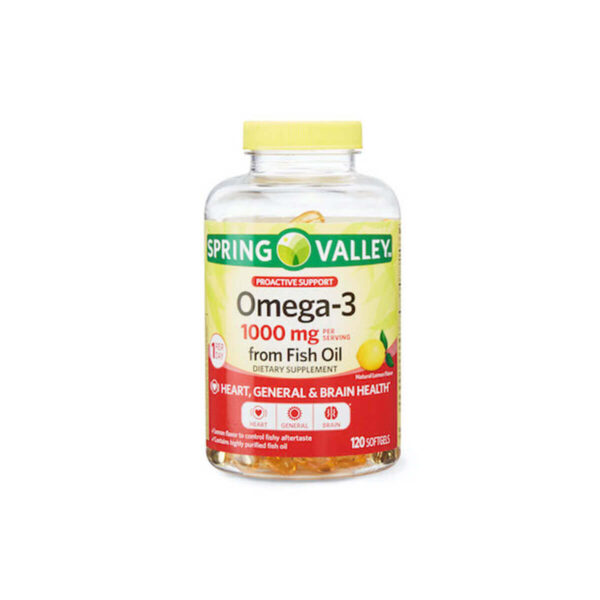 Spring Valley Omega 3 – 1000mg – 120 Unidades – Wellness Center Valencia