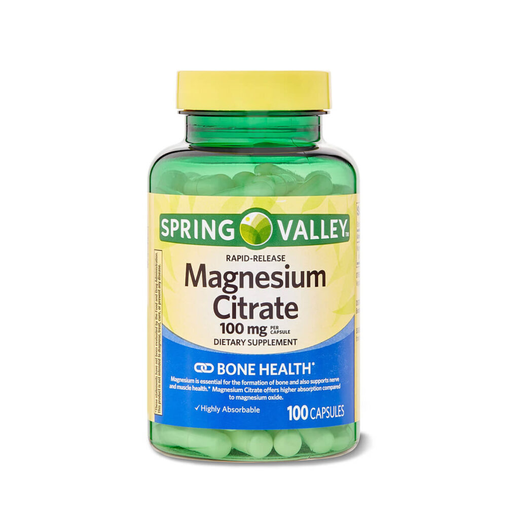 Spring Valley Magnesium Citrate – 100mg – 100 Unidades – Wellness ...