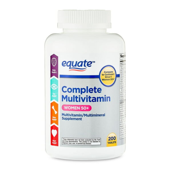 Equate Complete Multivitamin Women 50+ – 100 Unidades – Wellness Center ...